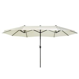 Beliani DOPPELSONNENSCHIRM beige 270/460 247 cm Sibilla