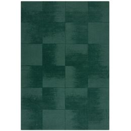 KADIMA DESIGN WOLLTEPPICH SID, geometrisch, Gr&uuml;n, 120 x 170 cm