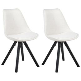 Beliani ESSZIMMERSTUHL 2er-Set Hellbeige Hedley
