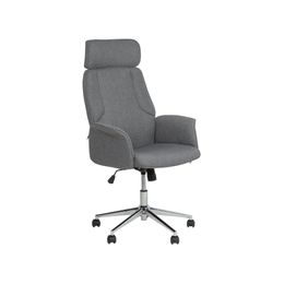 Beliani B&Uuml;ROSTUHL Polyester Grau Pilot