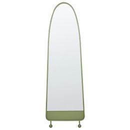 Beliani WANDSPIEGEL Metall gr&uuml;n 45/146 cm Parnay