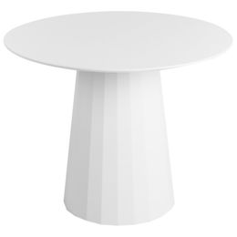 Beliani ESSTISCH Wei&szlig; 100 /100 cm Plato