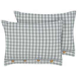 Beliani DEKOKISSEN 2er-Set Mintgr&uuml;n 40/60 cm Talya