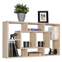 KADIMA DESIGN WANDREGAL RUR MDF Melaminbeschichtet Modern, Beige 85x16x48 cm