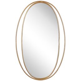 Beliani WANDSPIEGEL gold oval 90/55 cm BESSON Besson