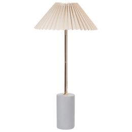Beliani TISCHLEUCHTE Beige/Gold/Grau Baluarte