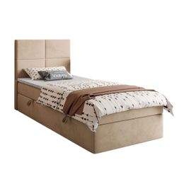 BOXSPRINGBETT Bett CROSS MINI mit Topper 80x200 cm Royal Velvet 170