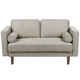 Beliani 2-SITZER-SOFA taupe Nurmo