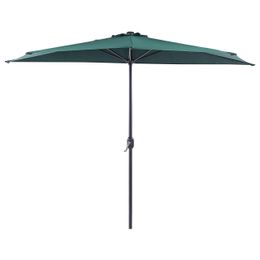 Beliani SONNENSCHIRM halbrund 270/100/235 cm gr&uuml;n Galati