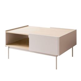 COUCHTISCH ESSENCE L97 mit Schublade Kaschmir / Eiche Linea
