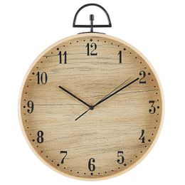 Beliani WANDUHR heller holzfarbton Opfikon