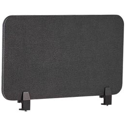 Beliani SCHREIBTISCHTRENNWAND 72 x 40 cm Dunkelgrau Wally