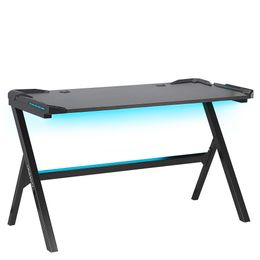 Beliani SPIELTISCH schwarz 120/60/71 cm Danvers