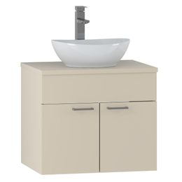 Badplaats WASCHBECKENUNTERSCHRANK Colorado 2 Schubladen Cashmere - 60 x 46 x 52 cm