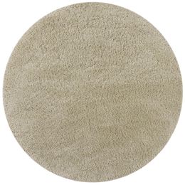KADIMA DESIGN TEPPICH LYNE, einfarbig, Beige, &Oslash; 133 cm