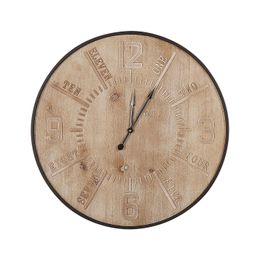 Beliani WANDUHR heller Holzfarbton/schwarz Dole