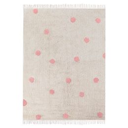 Beliani KURZFLOR-TEPPICH Beige 140/200 cm Dardere