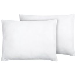 Beliani KOPFKISSEN 2er-Set Wei&szlig; 50/60 cm Errigal