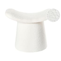 Beliani POUF Cremewei&szlig; Riddle