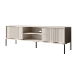 TV-UNIT VIVALDI mit geriffelten Fronten