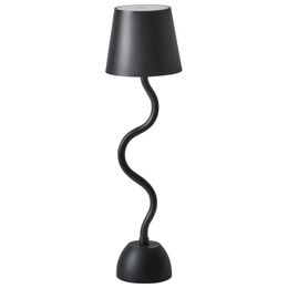 Beliani LED-TISCHLEUCHTE Schwarz Vouga