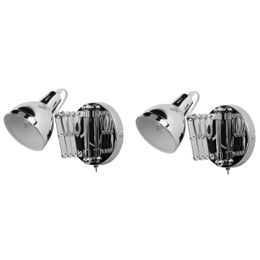 Beliani WANDLEUCHTE 2er-Set Harrington 46/11/15 cm Wandlampe