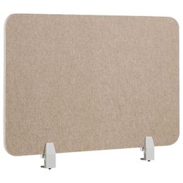 Beliani SCHREIBTISCHTRENNWAND 80 x 50 cm Beige Split