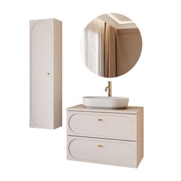 BADEZIMMERSCHRANK IVORY 80 cm
