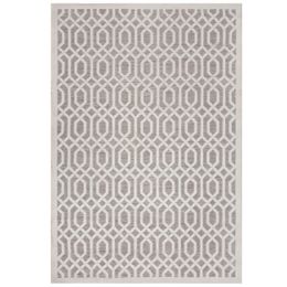 KADIMA DESIGN OUTDOORTEPPICH Waschbar STOUR, geometrisch, Grau-Beige, 200 x 290 cm