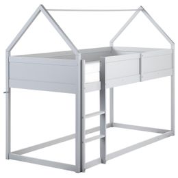 Beliani HALBHOCHBETT 90x200 cm Grau Dienne