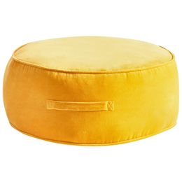 Beliani POUF Gelb Yulle