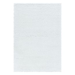 KADIMA DESIGN HOCHFLORTEPPICH SALZACH, einfarbig, aus Polypropylen, Wei&szlig;, 160 x 230 cm