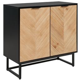 Beliani SIDEBOARD Schwarz Alaska