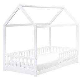 Beliani KINDERBETT 90x200 cm Wei&szlig; Cossaye