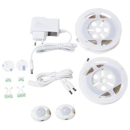 Beliani LED-STREIFEN 2 x 120 cm wei&szlig; ATRATO