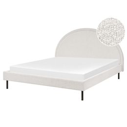 Beliani POLSTERBETT 160/200cm Wei&szlig; Margut