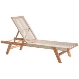 Beliani GARTENLIEGE Beige Prossedi