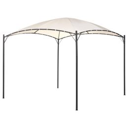 Beliani PERGOLA Stahl beige 305/305 cm Vomero