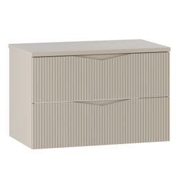 Badplaats WASCHBECKENUNTERSCHRANK Calen 2 Schubladen Cashmere - 80 x 46 x 52 cm
