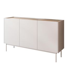 KOMMODE Dreit&uuml;rige ESSENCE 3D K144 Kaschmir / Eiche Linea