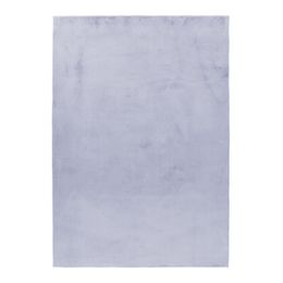 KADIMA DESIGN KURZFLORTEPPICH Waschbar NECKAR, einfarbig, aus Polyester, Silber, 120 x 170 cm