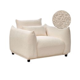 Beliani SESSEL Cremewei&szlig; Jamsa