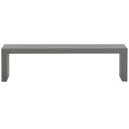 Beliani GARTENBANK Beton grau 150 cm U-Form Taranto