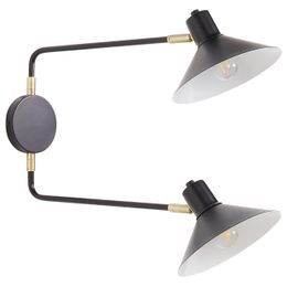 Beliani WANDLAMPE Schwarz Kadassa