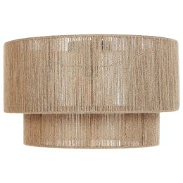 Beliani DECKENLEUCHTE Naturfarben Jute Doring Deckenlampe