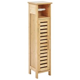 Beliani TOILETTENPAPIER-SCHRANK Hellbraun Olathe