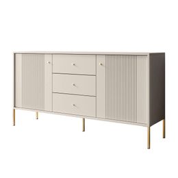 SIDEBOARD 2D3S VIVALDI mit Schubladen und geriffelten Fronten