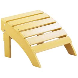 Beliani FUSSHOCKER Kunstholz gelb Adirondack