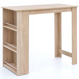KADIMA DESIGN K&Uuml;CHENTRESEN GANDER Edelstahl 3 F&auml;cher Ablage, Beige 120x60x107 cm