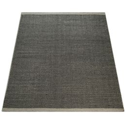 KADIMA DESIGN WOLLTEPPICH handgewebt, meliert gewebt, Grau, 160 x 230 cm